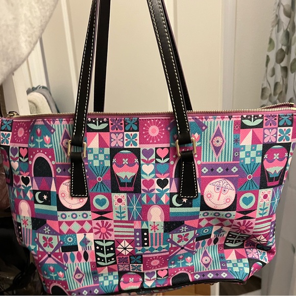Dooney & Bourke | Bags | Dooney Burke Disney Its A Small World Bag ...